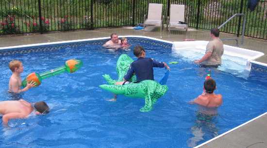 Family reunion swimmers - Commonweeder