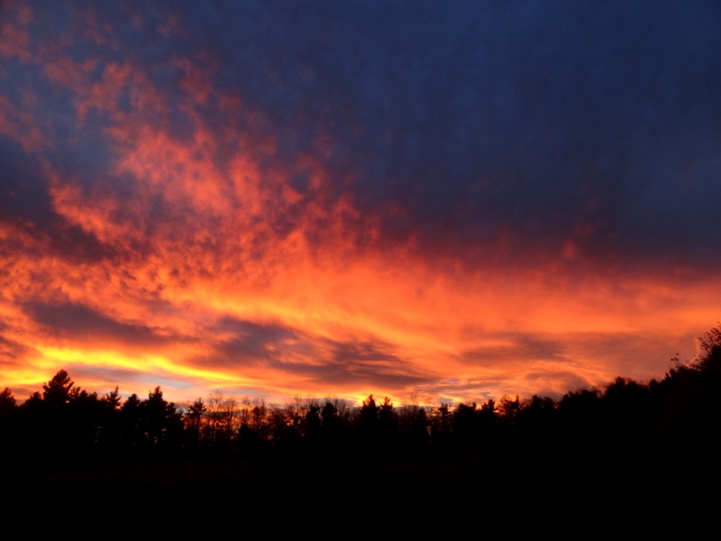 Autumn Sunset on Skywatch Friday