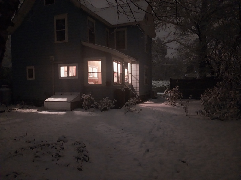 The First Real Snowfall of the Winter